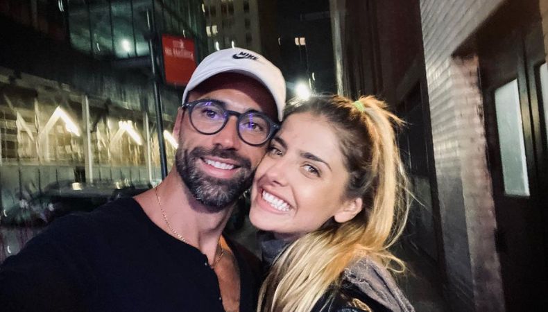 Michelle Renaud y Matías Novoa preparándose para su primera navidad ...